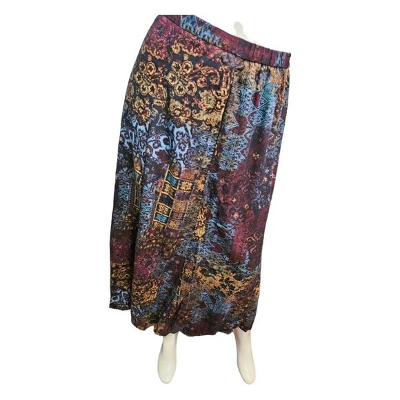 Koret | Skirts | Koret Boho Print Maxi Skirt Size 6 Plus Size | Poshmark
